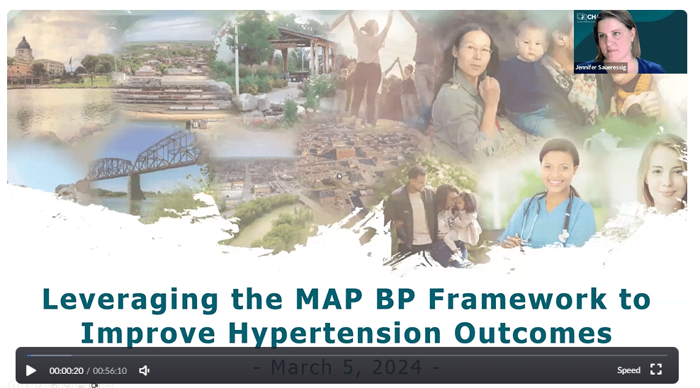 고혈압 결과를 개선하기 위해 Map Bp 프레임워크 활용 다코타 지역사회 의료 협회